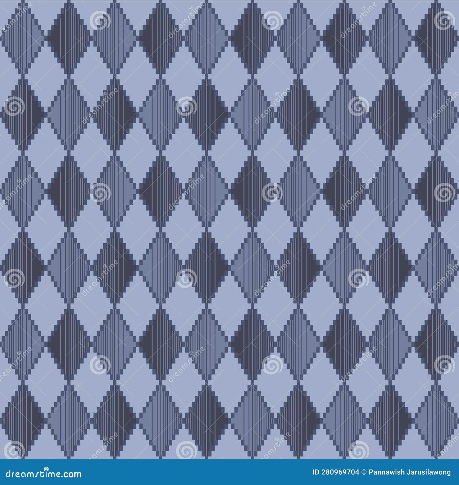 Japanese Pixel Diamond Checkered Vector Seamless Pattern Stock Vector ...