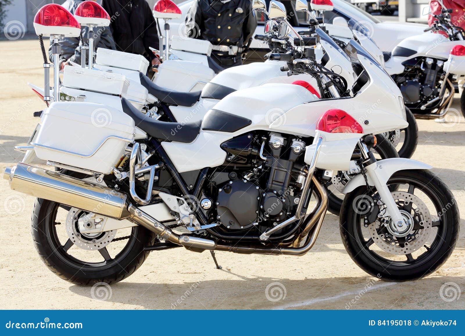 Japanese police motorcycle stock photo. Image of asia - 84195018