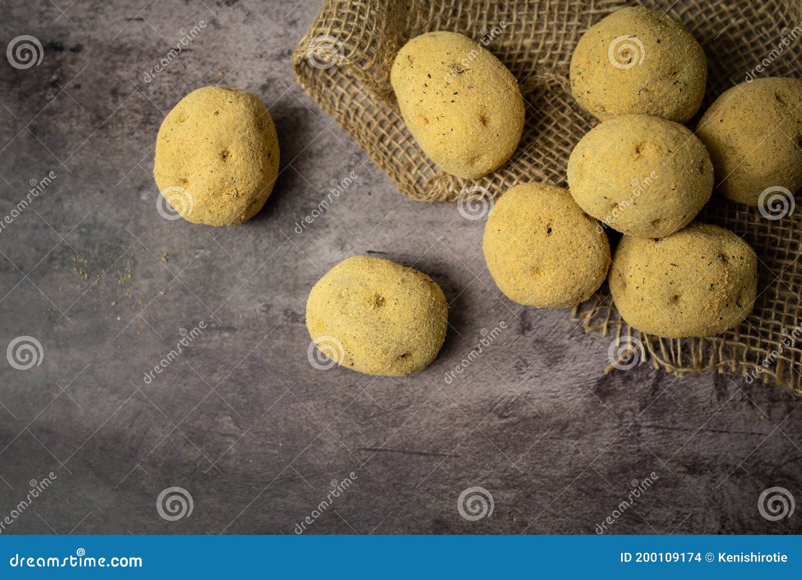Japanese Potato Shaped Dango Stock Photo - Image of dessert, dumplings ...