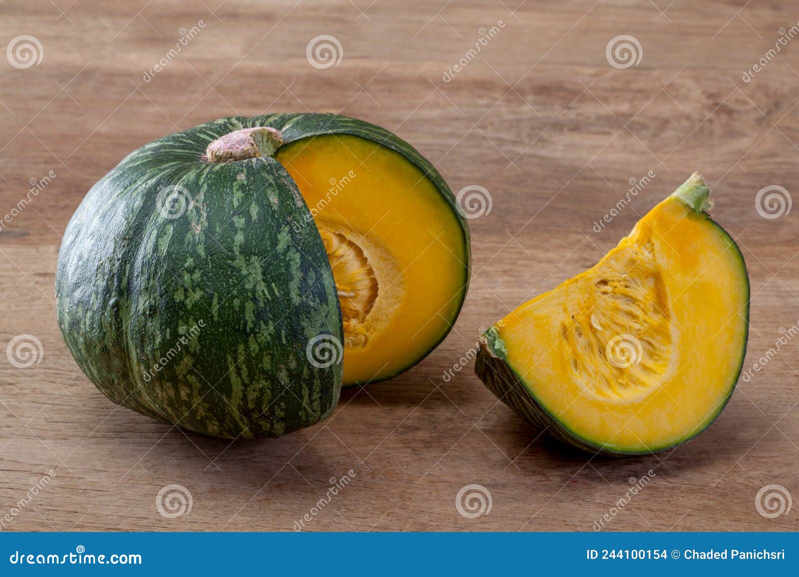 Fresh Japanese pumpkin stock photo. Image of isolated - 244100154