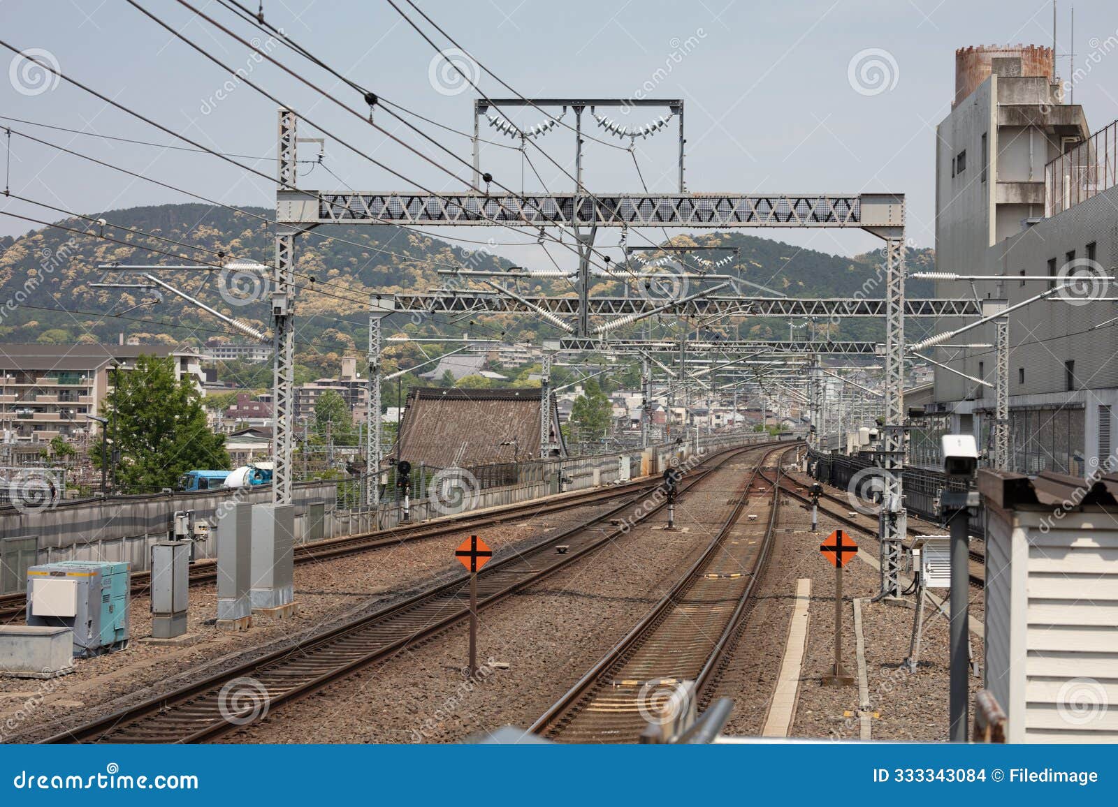 Japanese Railway Lines in Japan Editorial Stock Image - Image of bullet ...