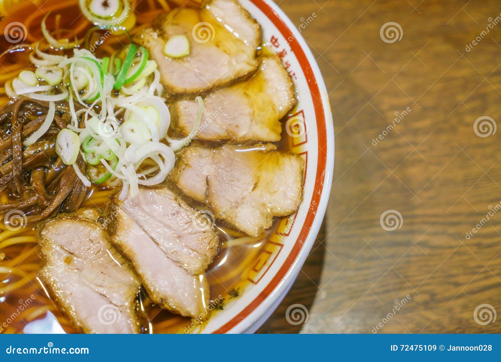 .Japanese Ramen Noodle on Table Stock Image - Image of food, prepared ...