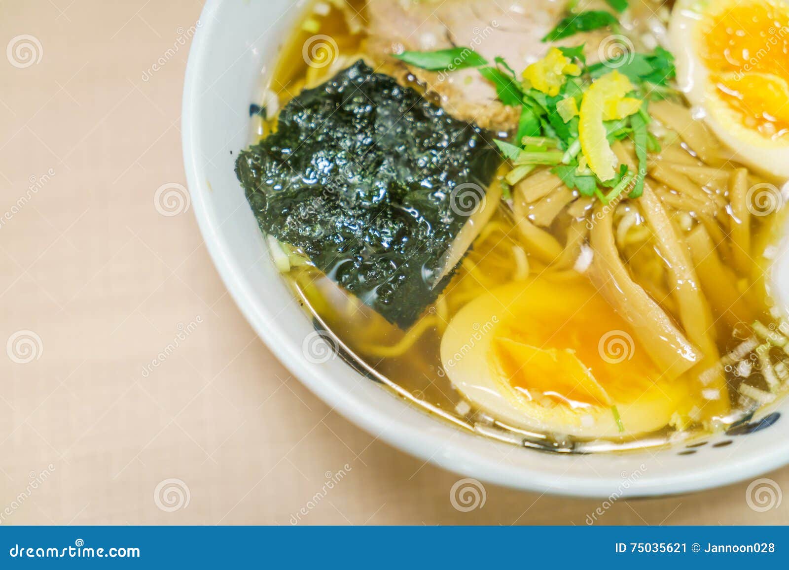 Japanese Ramen Noodle on Table . Stock Image - Image of noodle, culture ...