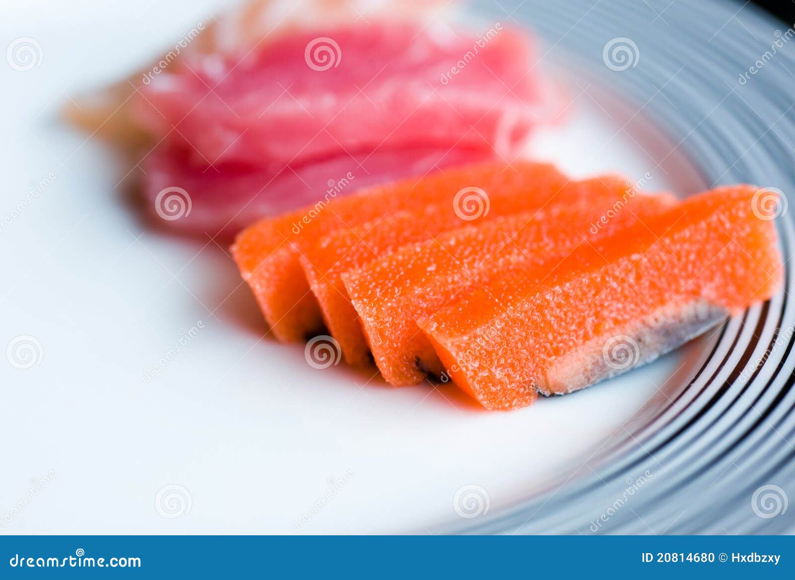 Japanese raw fish stock photo. Image of culinary, dinner - 20814680