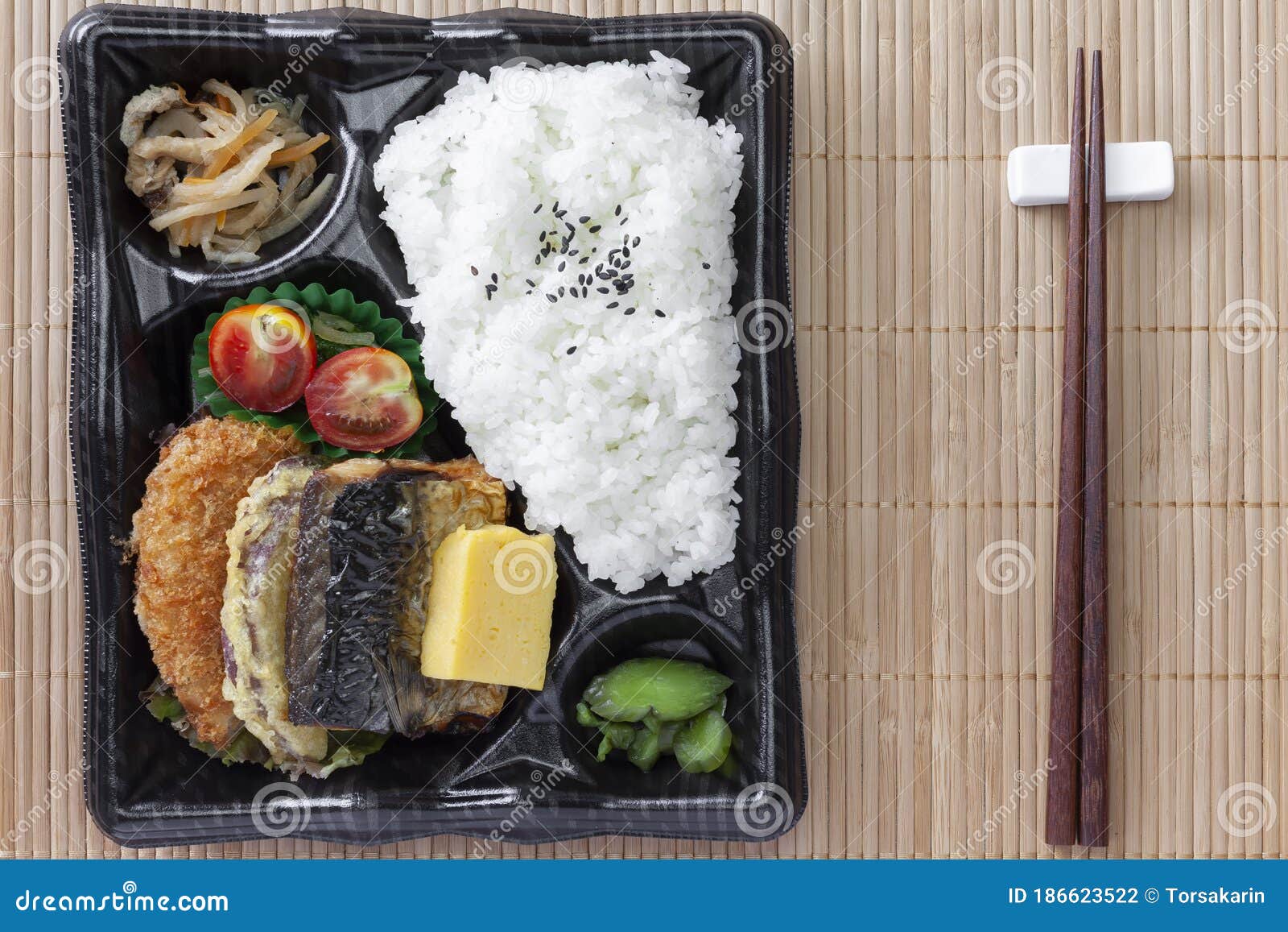 Japanese Ready - Made Lunchbox Stock Photo - Image of lunch, japanese ...