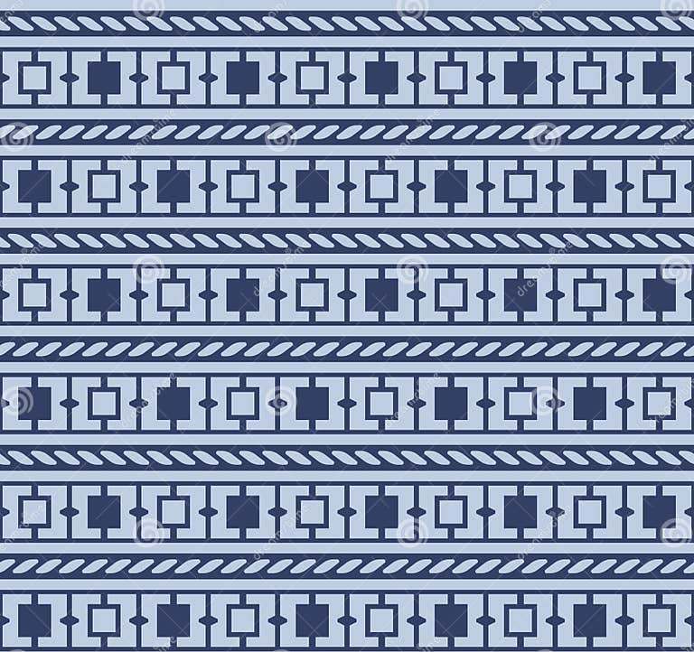 Japanese Rectangle Rope Vector Seamless Pattern Stock Vector ...
