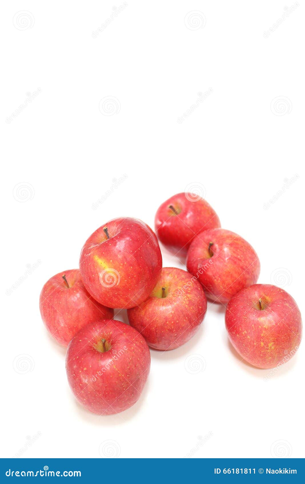 Japanese Red Apples in the White Stock Image - Image of background ...