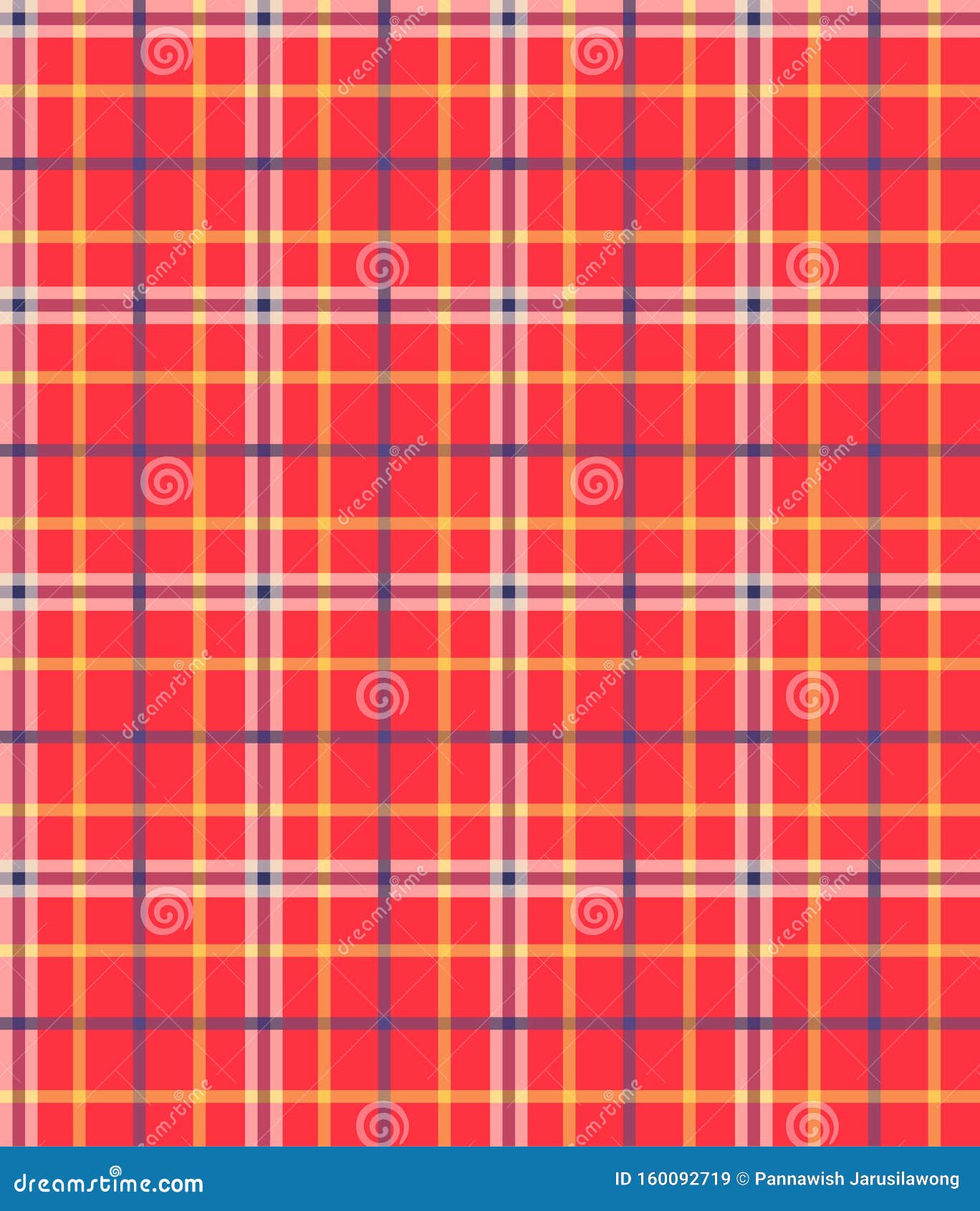 Japanese Red Plaid Stripe Seamless Pattern Stock Vector - Illustration ...