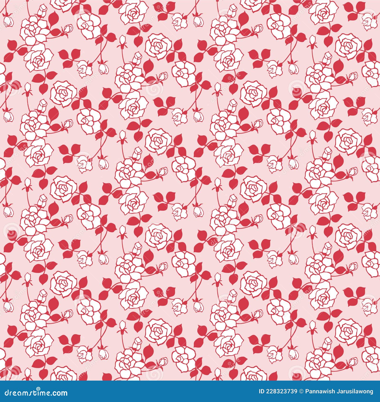 Rose Vine Background Vector Illustration | CartoonDealer.com #9480404
