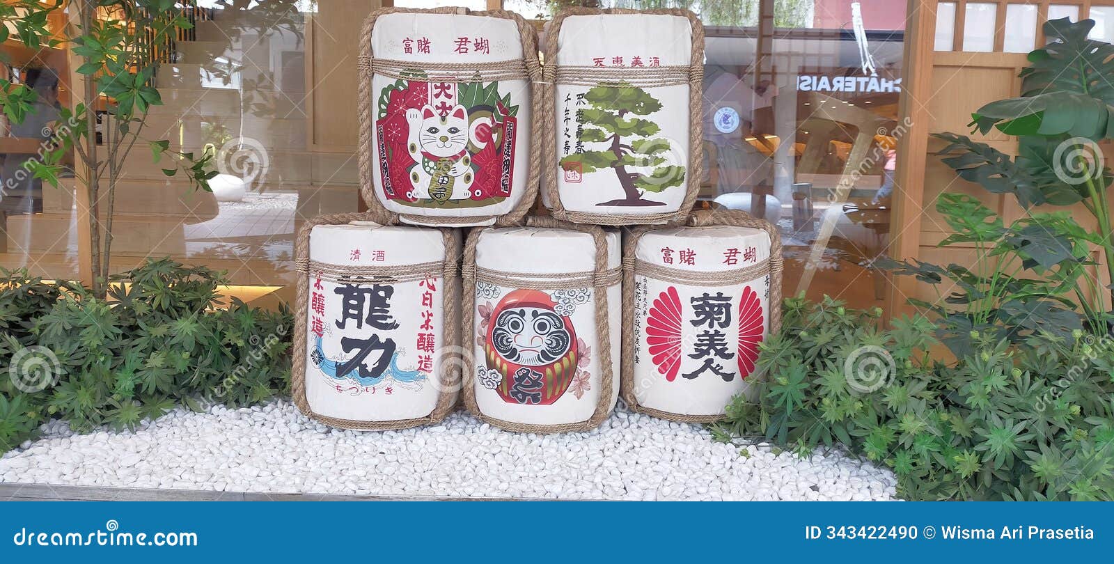 Japanese Restaurant Facade Decoration in Jakarta Editorial Image ...