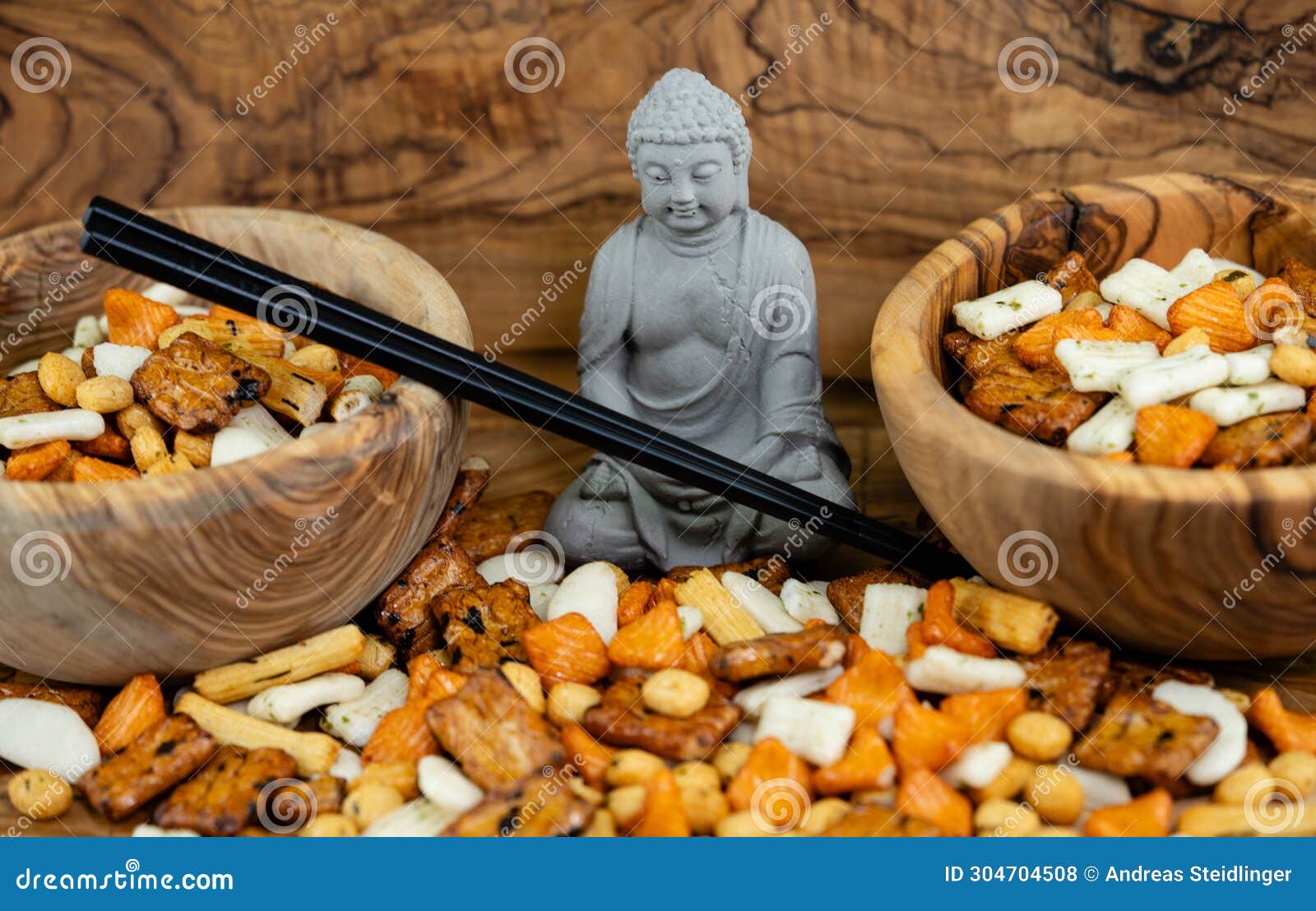 Japanese rice cakes stock photo. Image of onigiri, crisps - 304704508