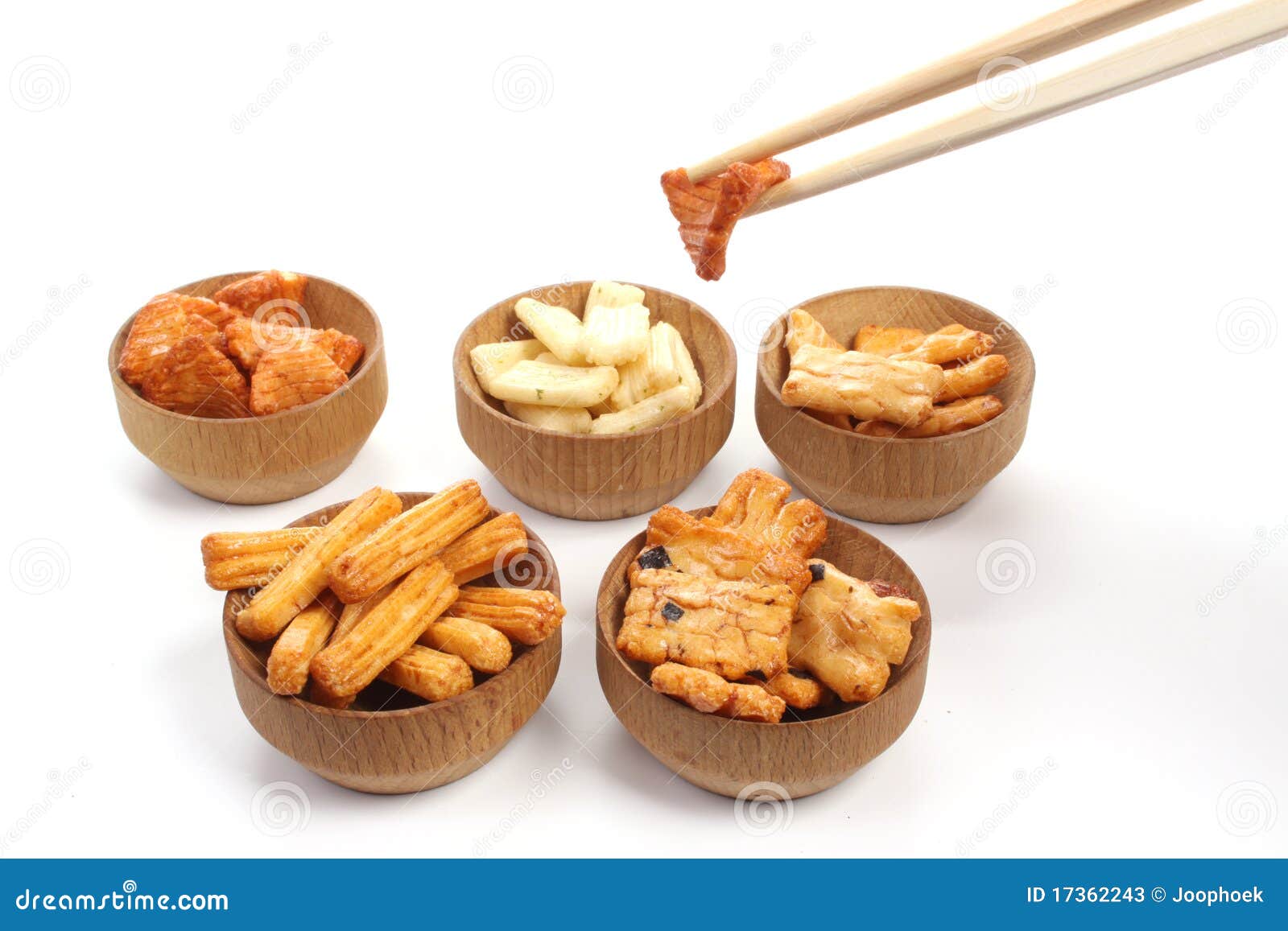 Japanese rice crackers stock image. Image of spicy, snacks - 17362243