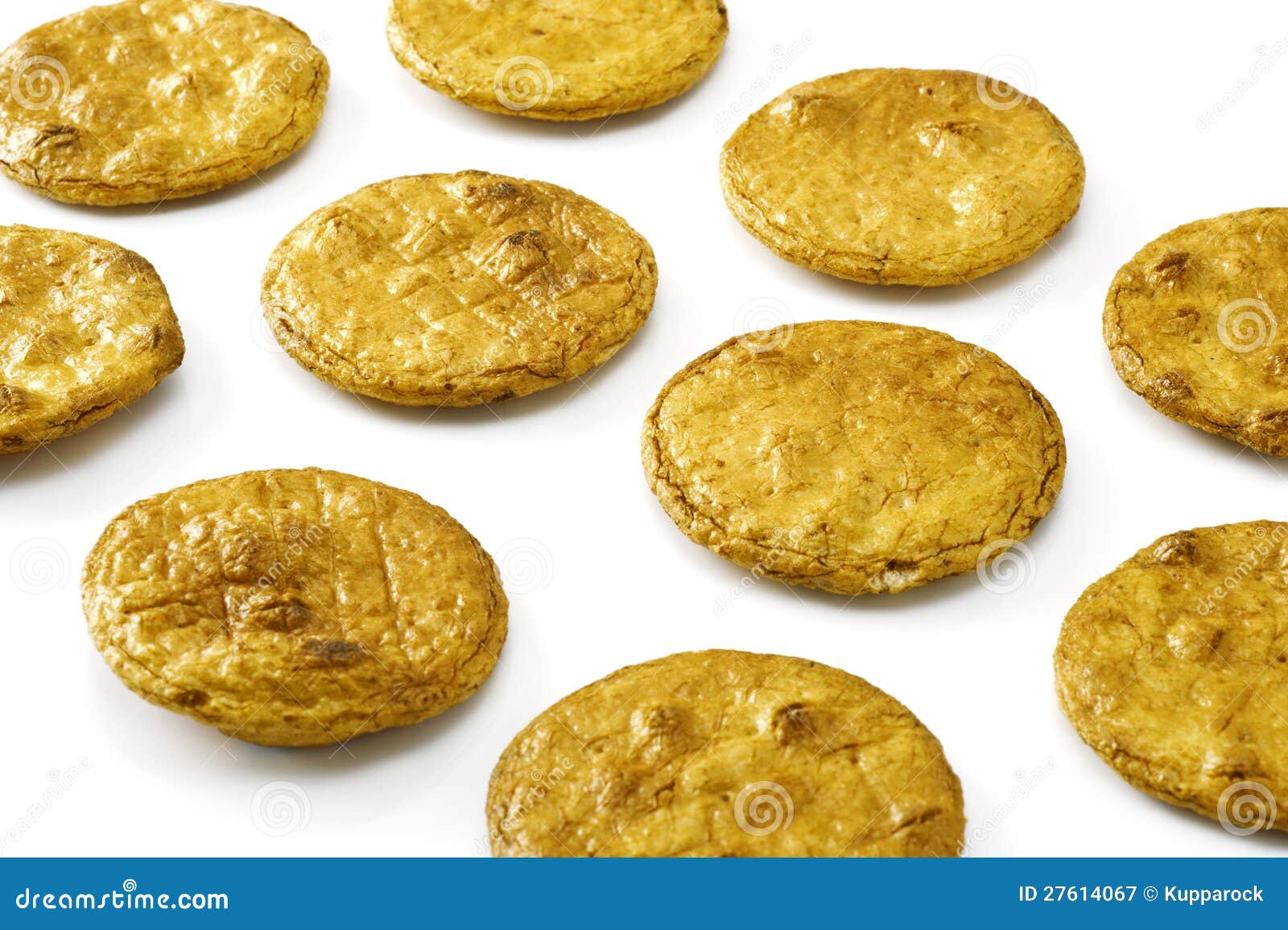 Japanese Rice Crackers , Senbei Stock Image - Image of round, brown ...