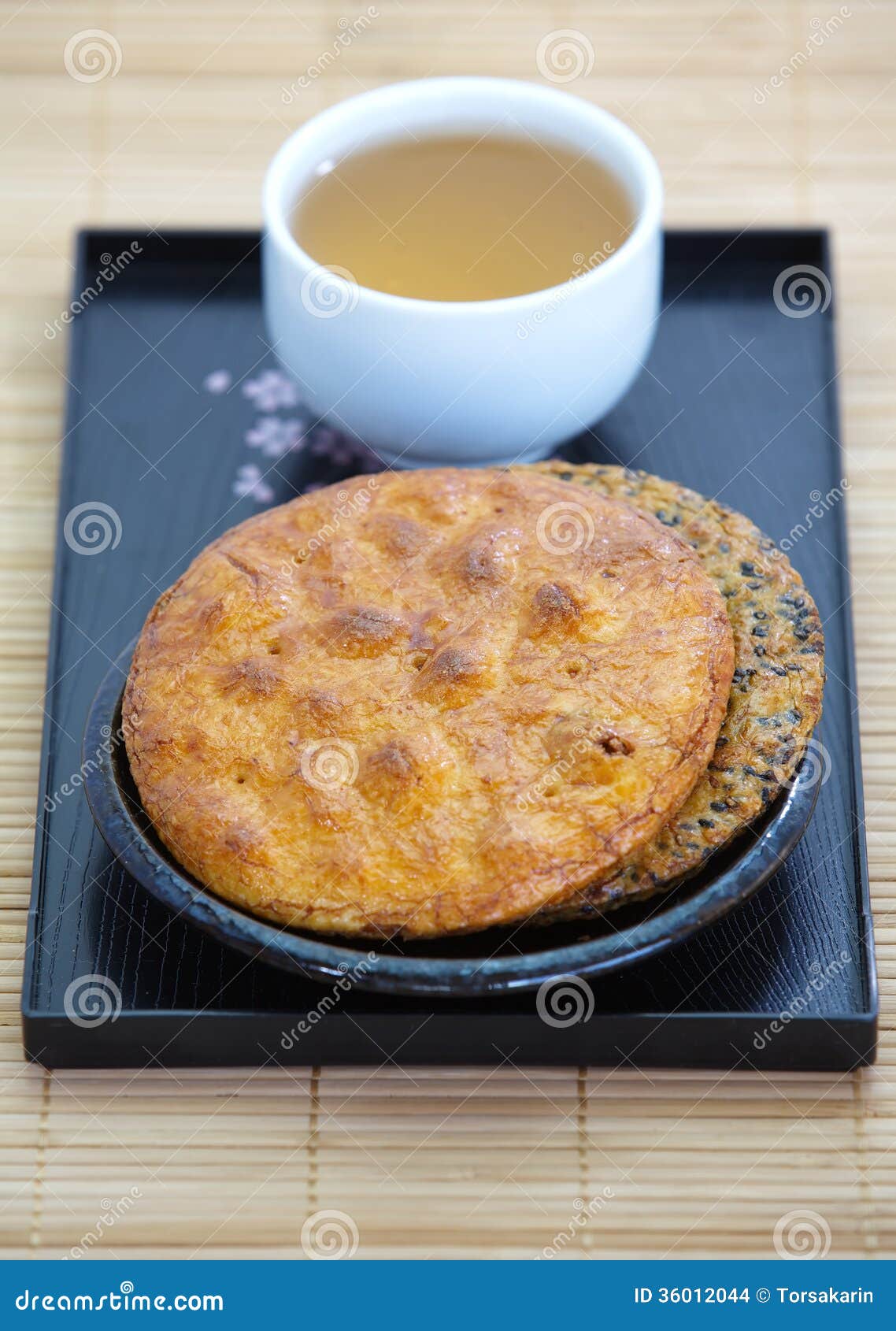 Japanese rice crackers stock photo. Image of brown, japan - 36012044