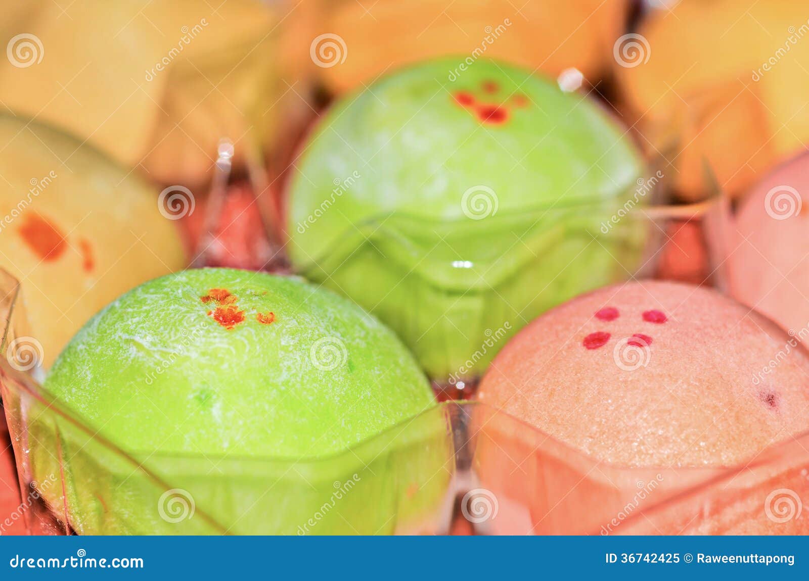Japanese Rice Dessert Called Mochi Stock Image - Image of ball ...