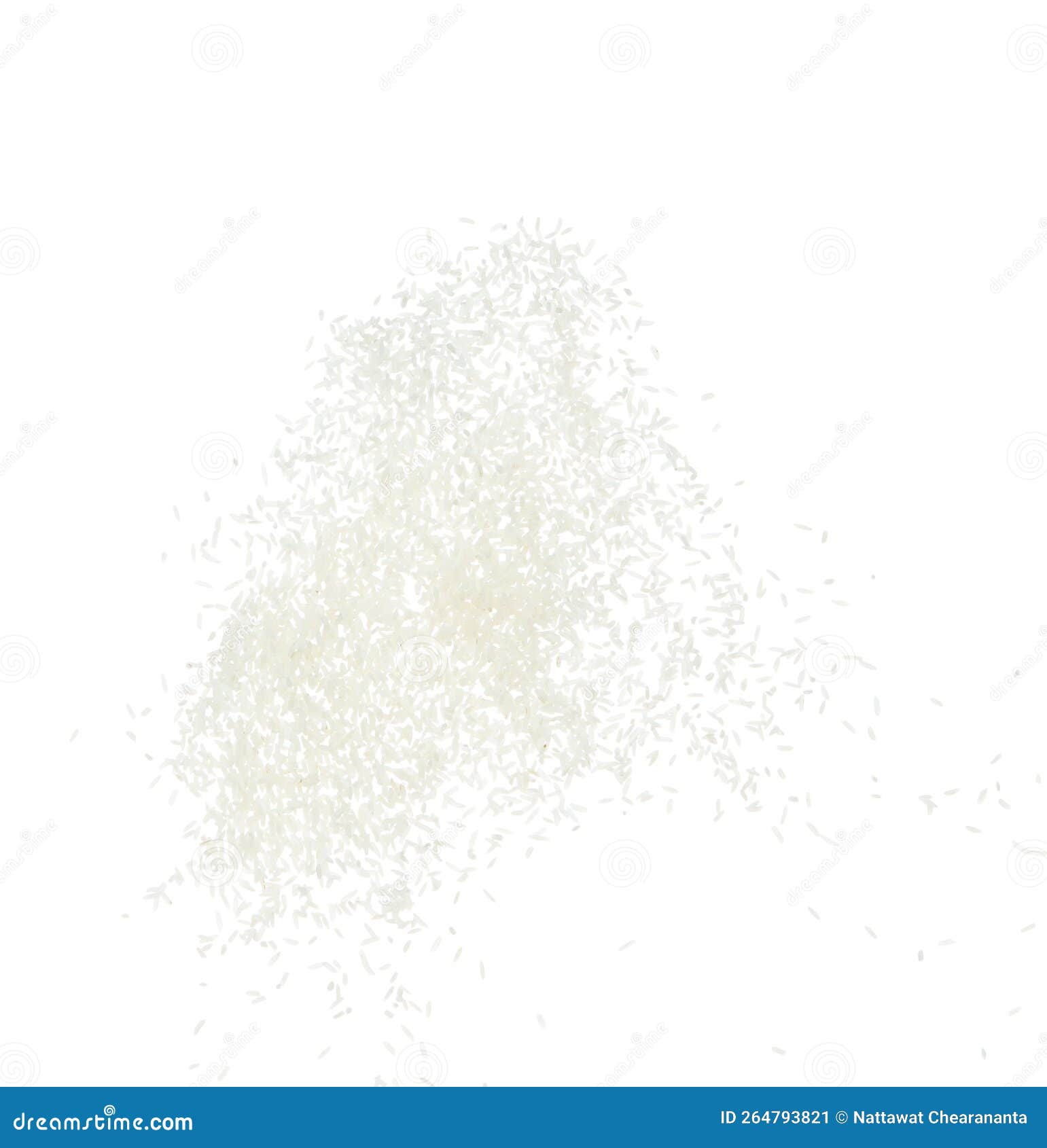 Japanese Rice Flying Explosion, White Grain Rices Explode Abstract ...