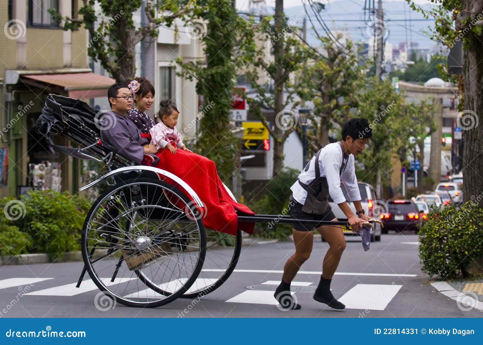Japanese rickshaw editorial photo. Image of puling, japan - 22814331