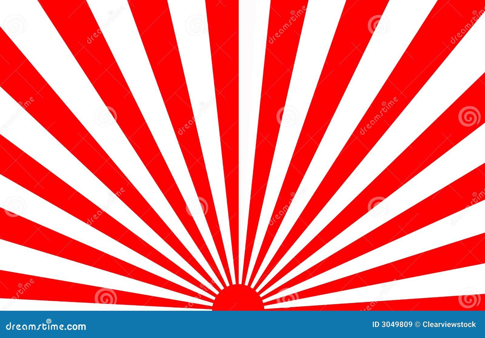 Japanese Rising Sun Sunbeams Royalty Free Stock Images - Image: 3049809