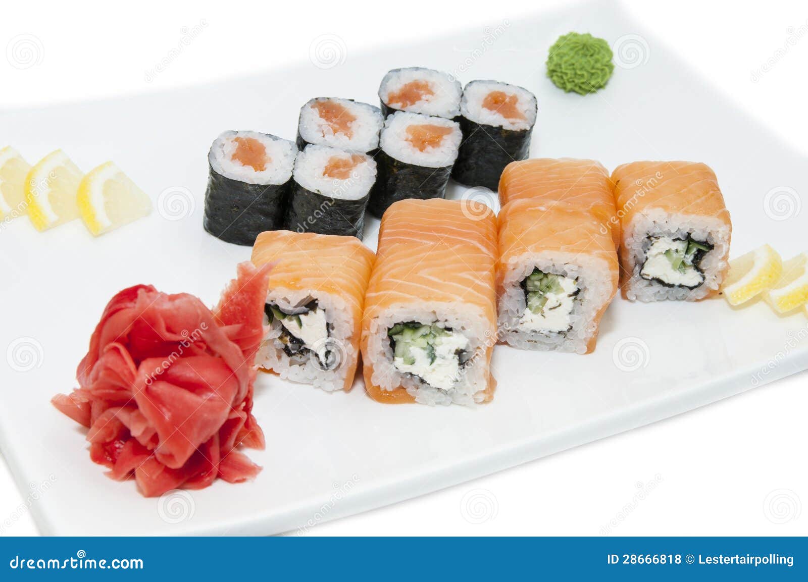 Japanese rolls stock photo. Image of roll, gourmet, oriental - 28666818