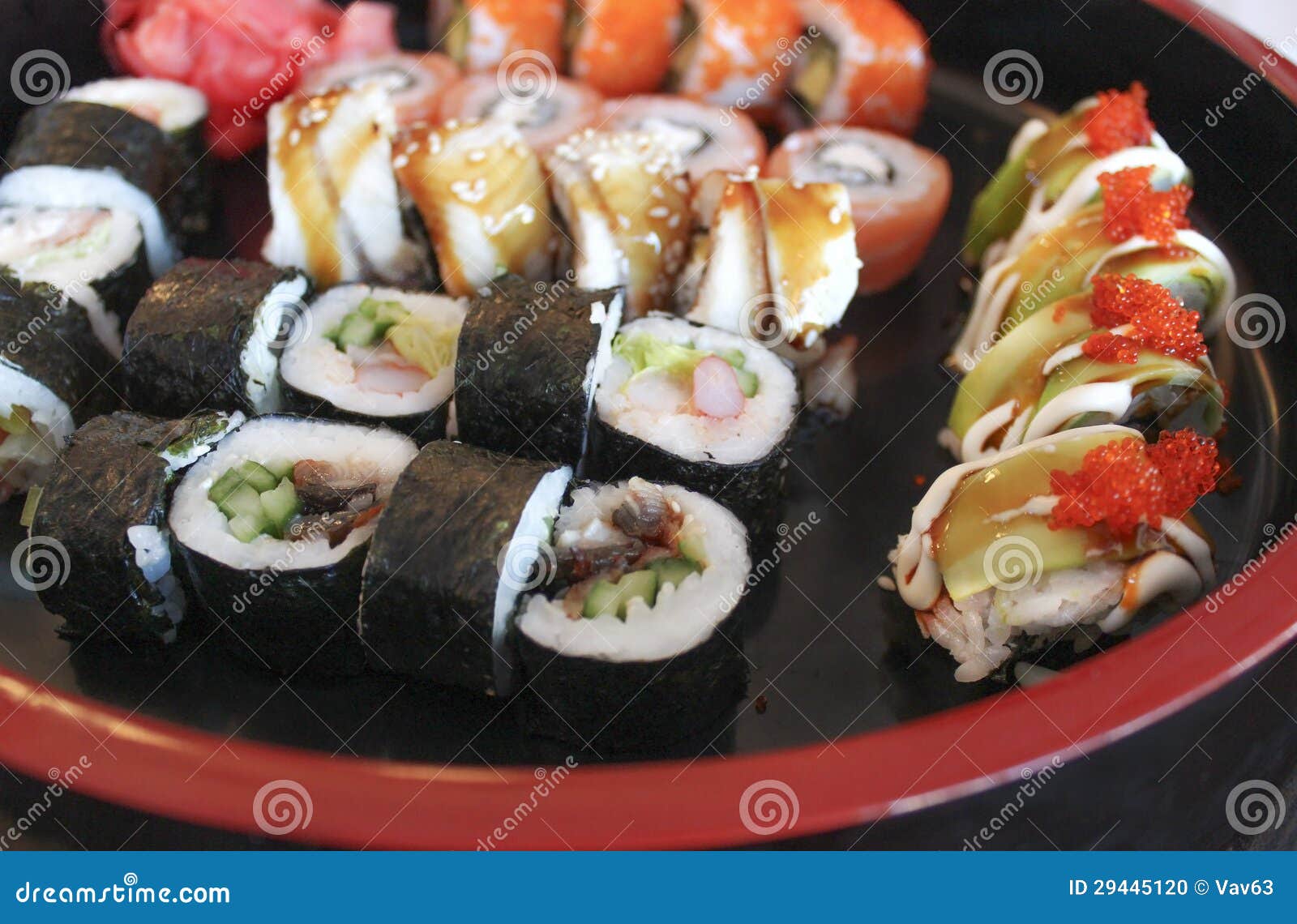 Japanese rolls stock photo. Image of filling, beauty - 29445120