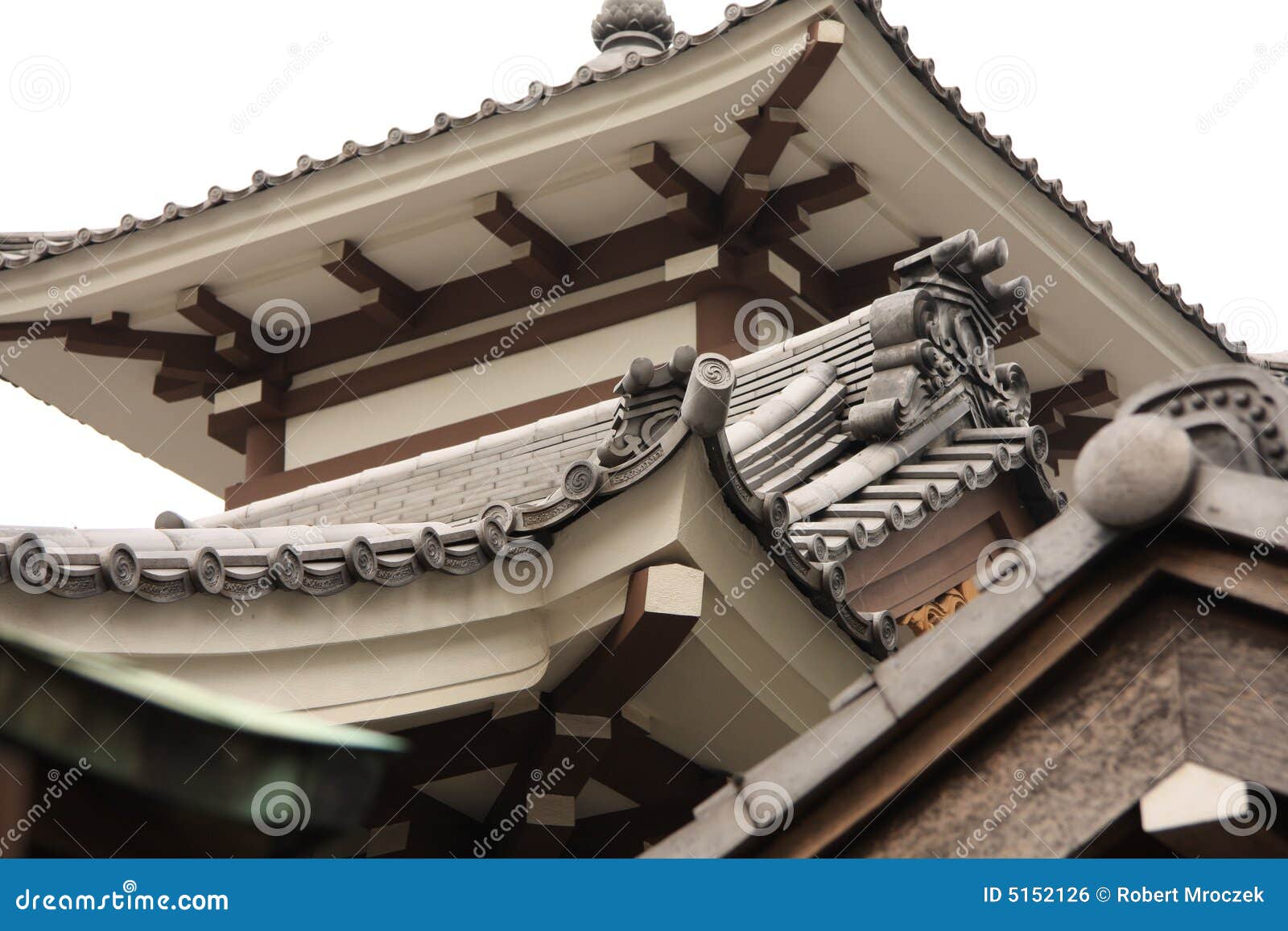 Japanese Roof stock photo. Image of ancient, asian, wood - 5152126
