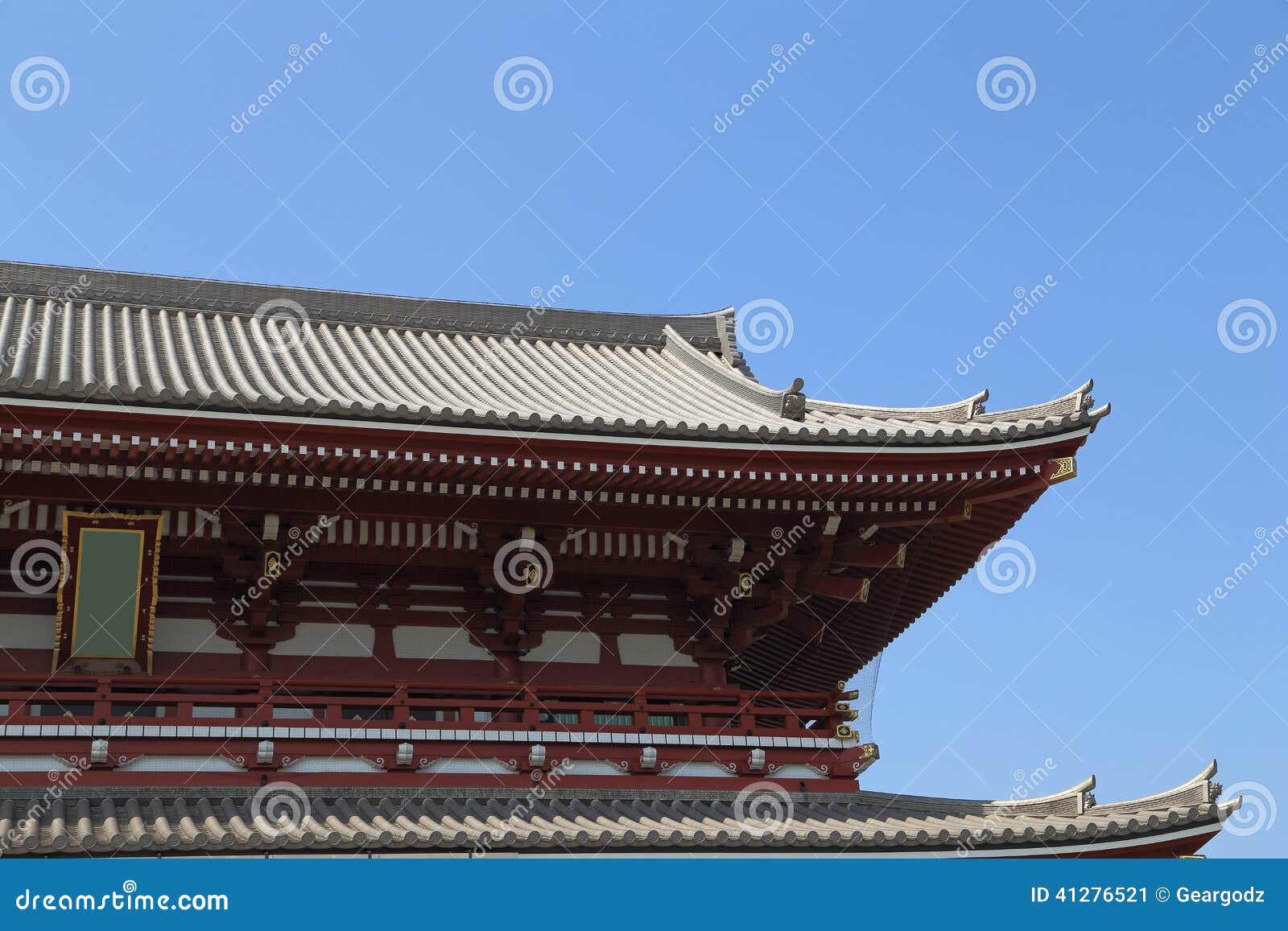 Japanese roof style stock image. Image of buddhist, japan - 41276521