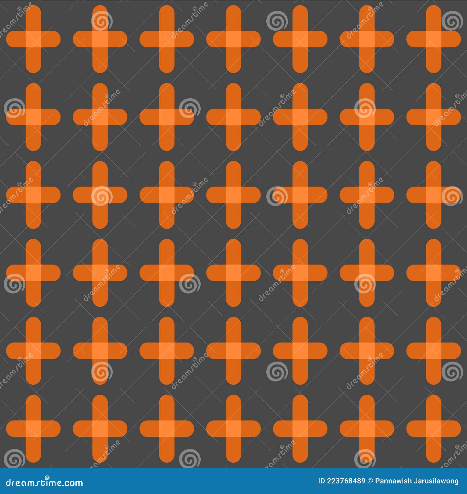 Japanese Round Cross Shape Vector Seamless Pattern Stock Vector ...