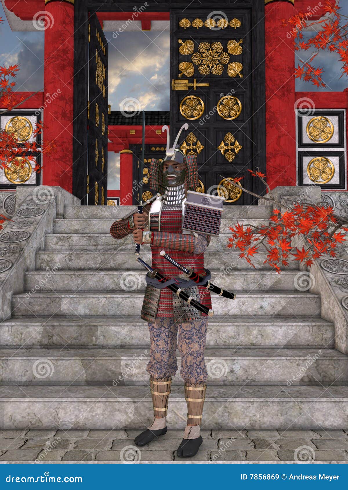 Japanese Samurai Warrior Riding Horse Side View Continuous Line Drawing ...