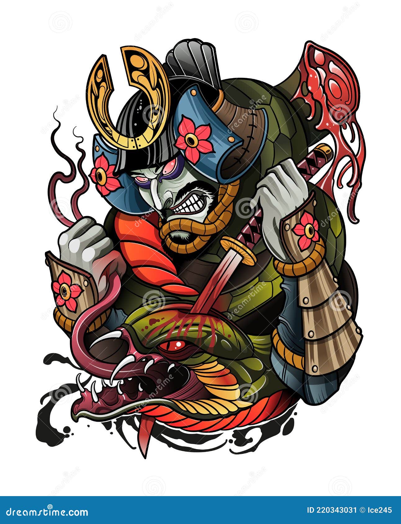 Japanese Demon Samurai