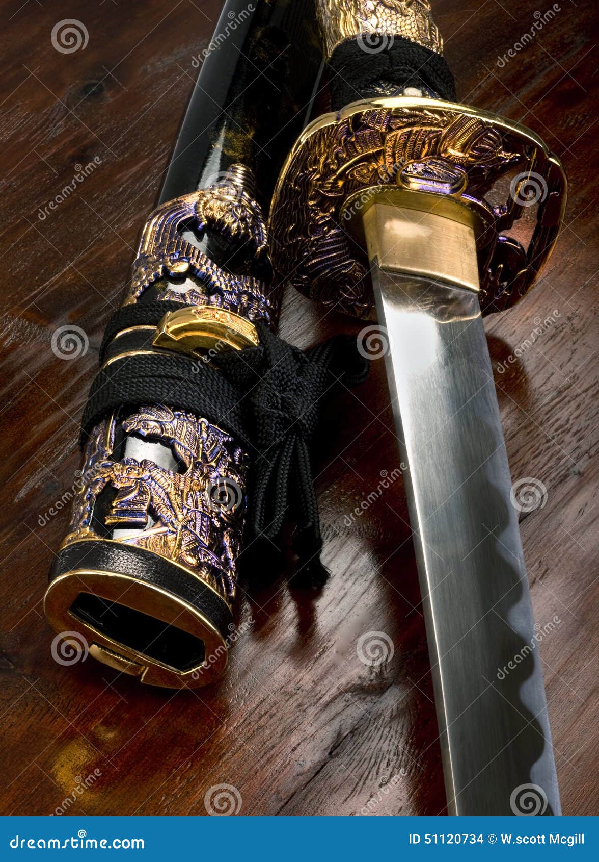 Japanese Samurai Sword. Stock Photography | CartoonDealer.com #51120734