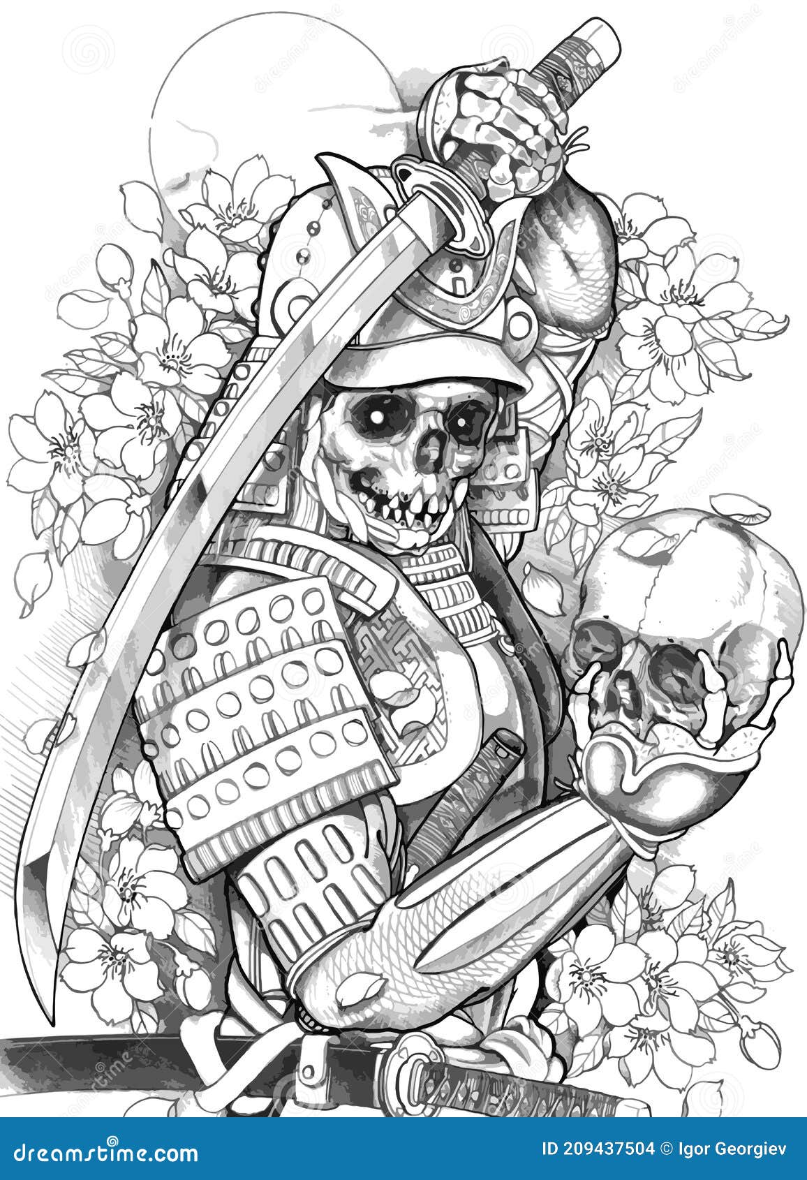 Japanese Samurai Tattoo Drawings