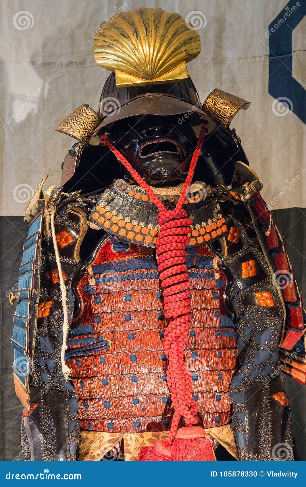 Red Armor Samurai Stock Photos - Royalty Free Stock Images