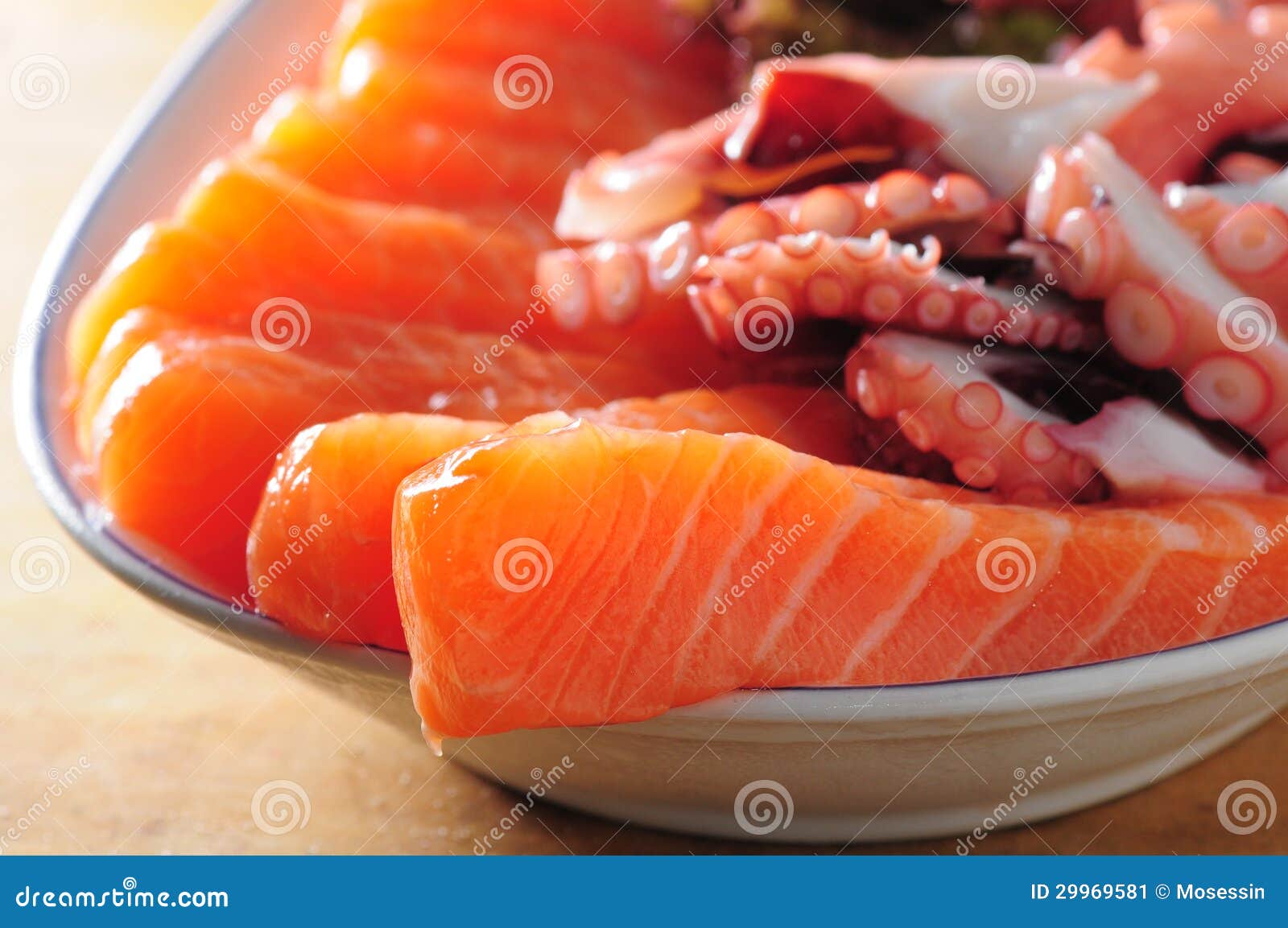 Sashimi Salmon stock image. Image of platter, food, japanese - 29969581