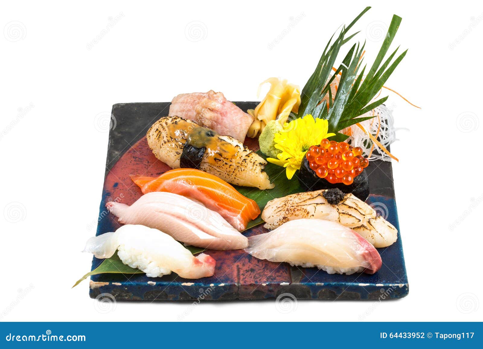 Japanese sashimi sushi set stock photo. Image of dinner - 64433952