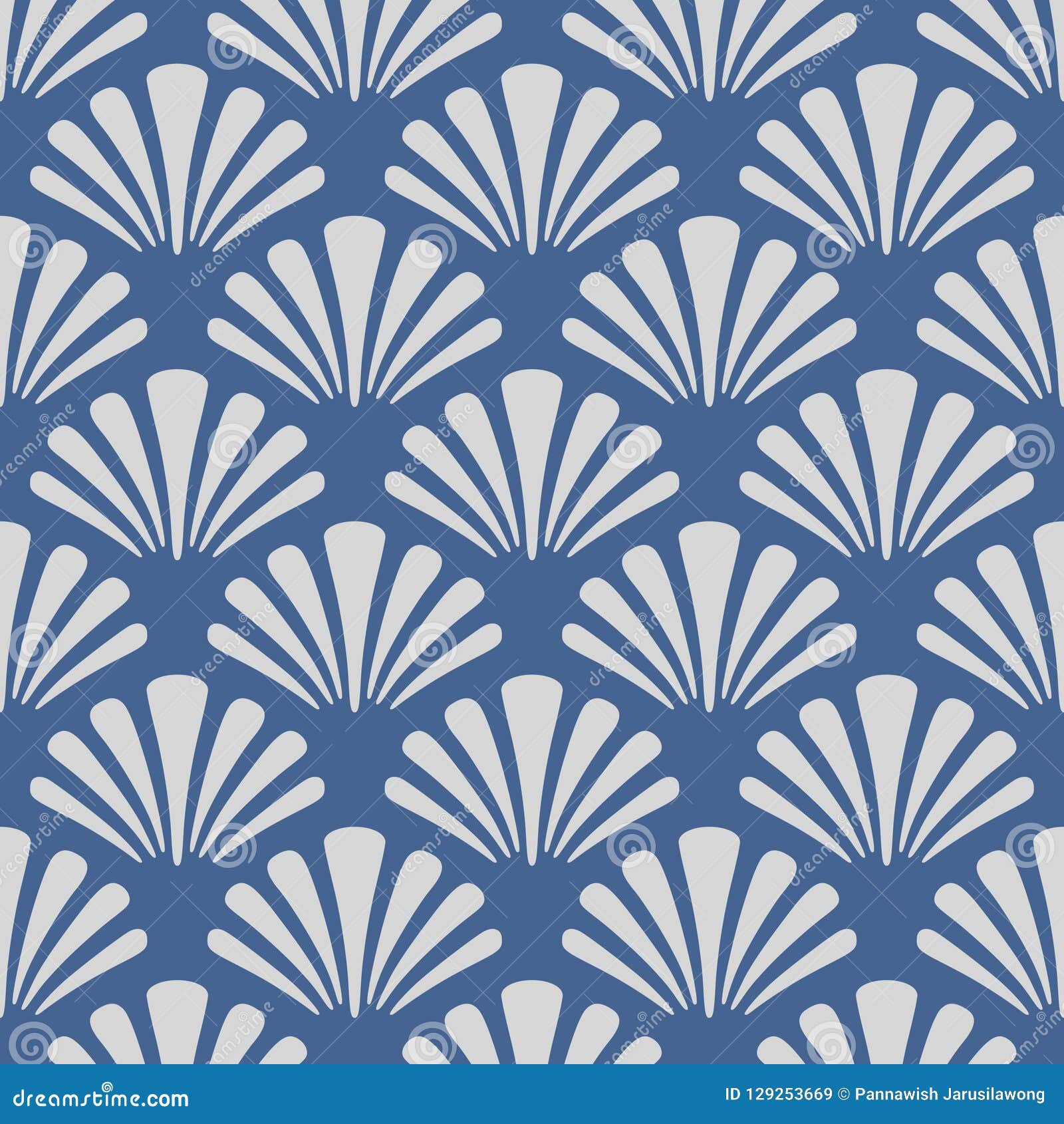 Japanese Sea Shell Pattern Cartoon Vector | CartoonDealer.com #129253669