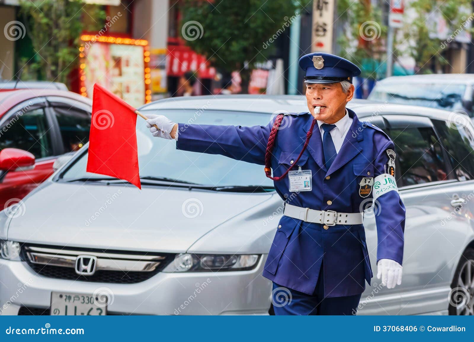 Japanese security guard editorial photo. Image of protect - 37068406