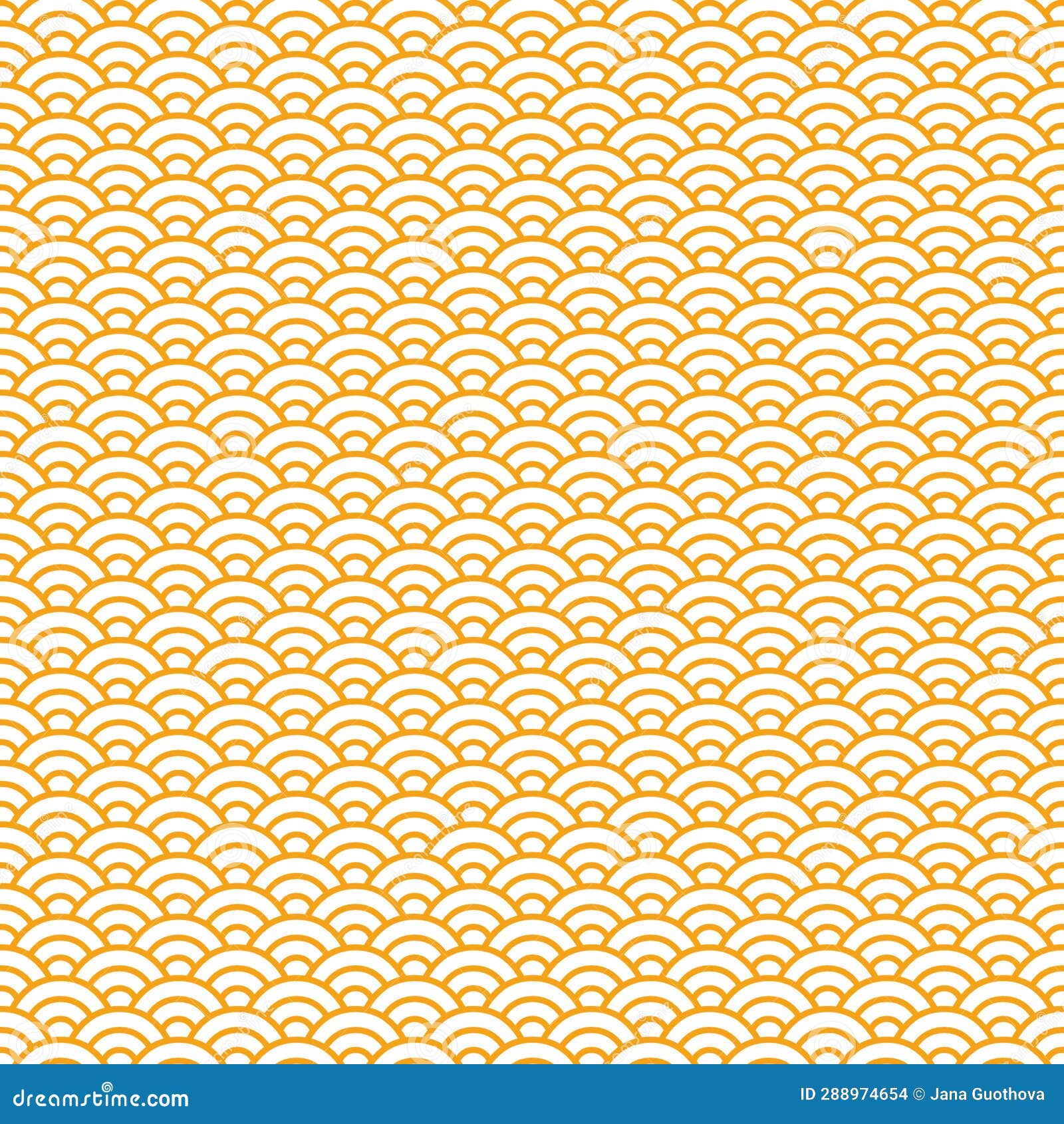 Japanese Seigaiha Yellow White Pattern Texture Background Stock Vector ...