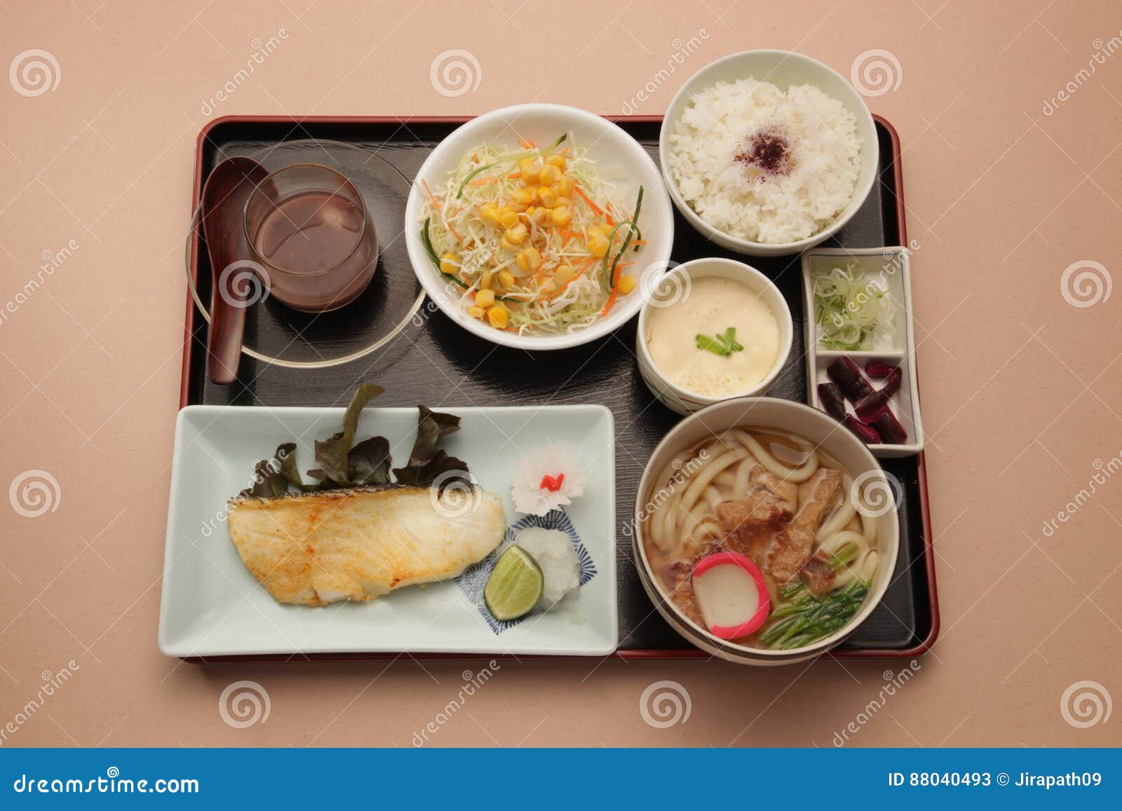 Japanese set meal stock image. Image of grille, japanese - 88040493
