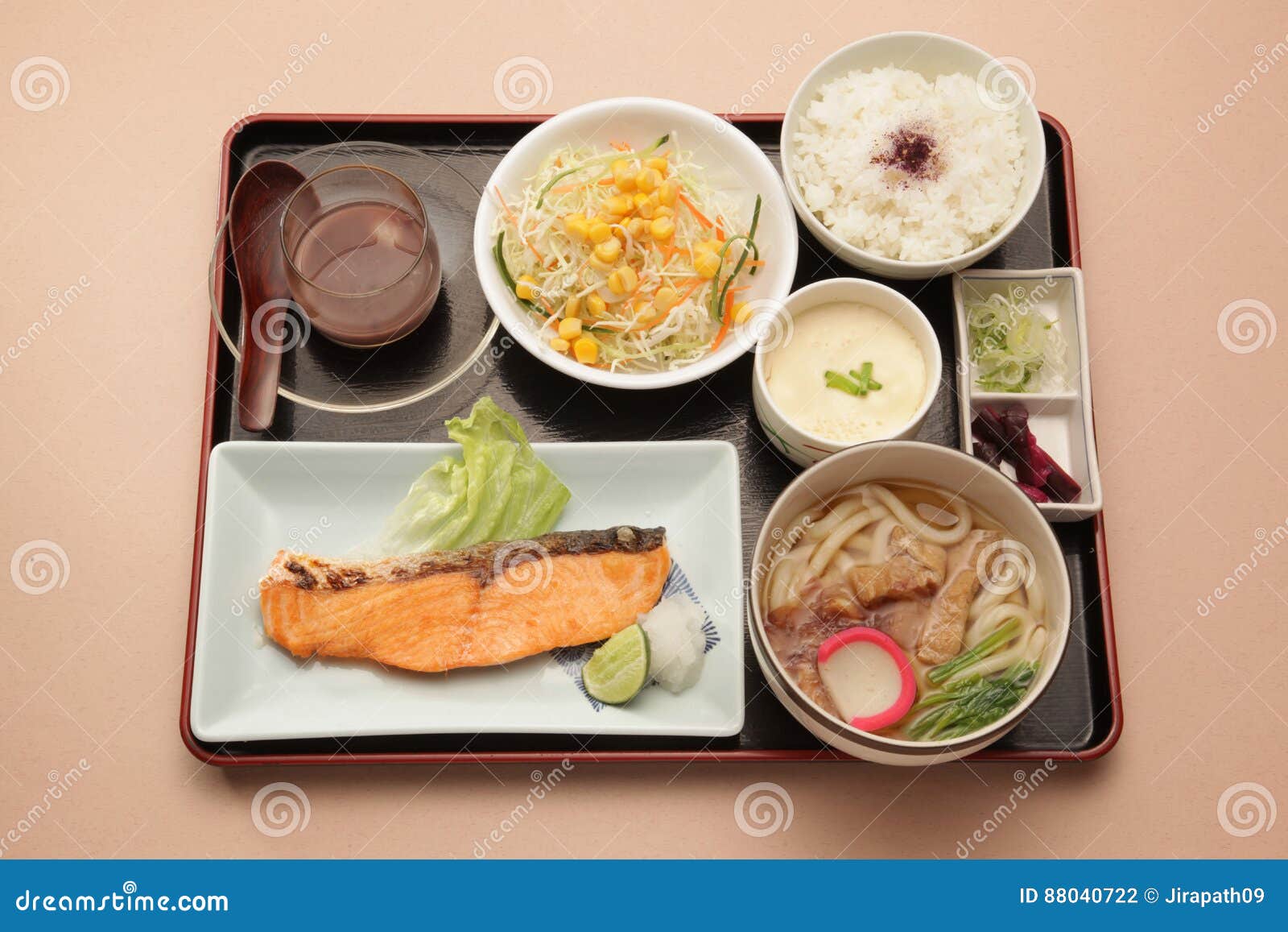 Japanese set meal stock photo. Image of food, traditional - 88040722