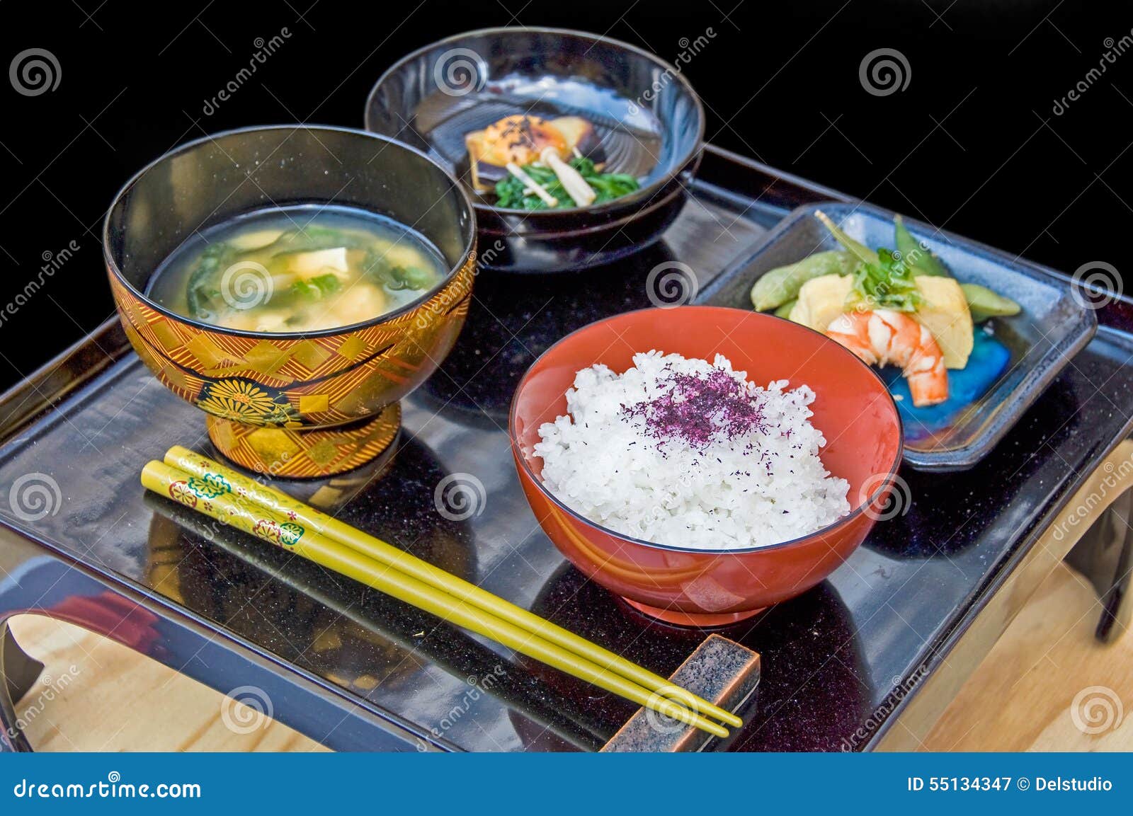 Japanese set meal stock image. Image of japan, restaurant - 55134347