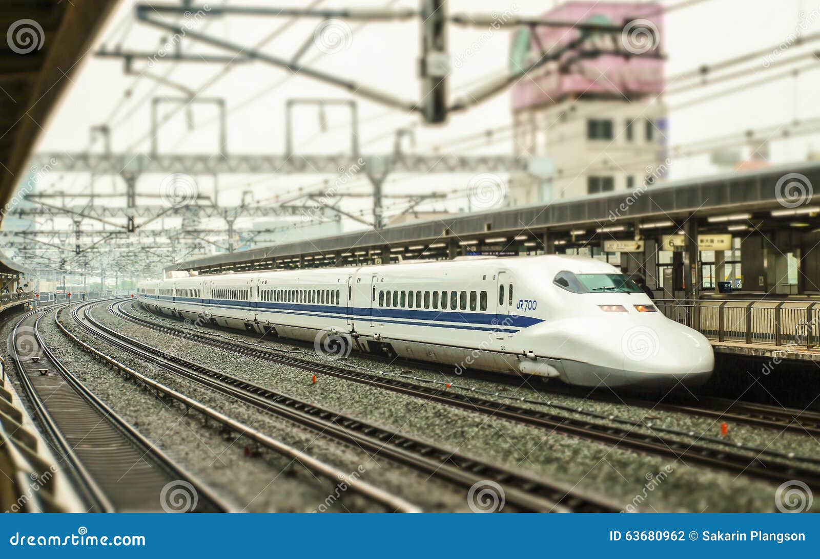 Japanese Shinkansen editorial photography. Image of transportation ...