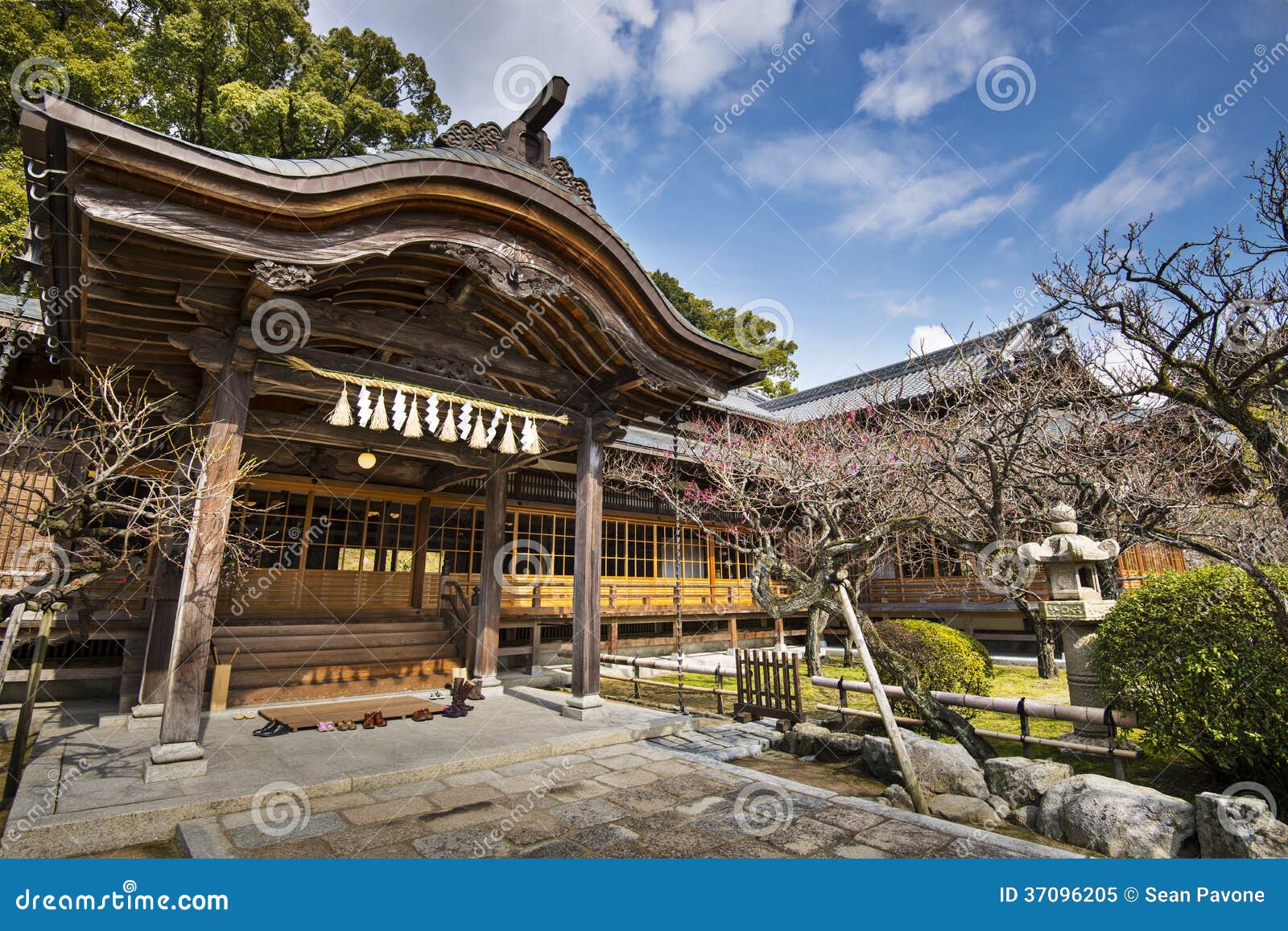 Japanese Shrine Building stock image. Image of grounds - 37096205