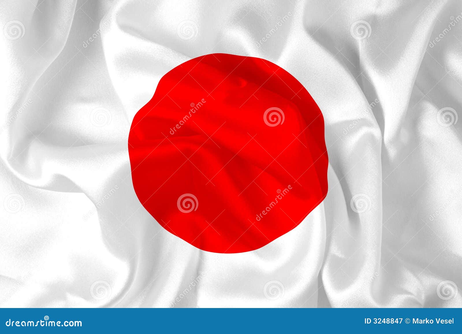 Japanese Silky Flag - Digital Stock Illustration - Illustration of ...