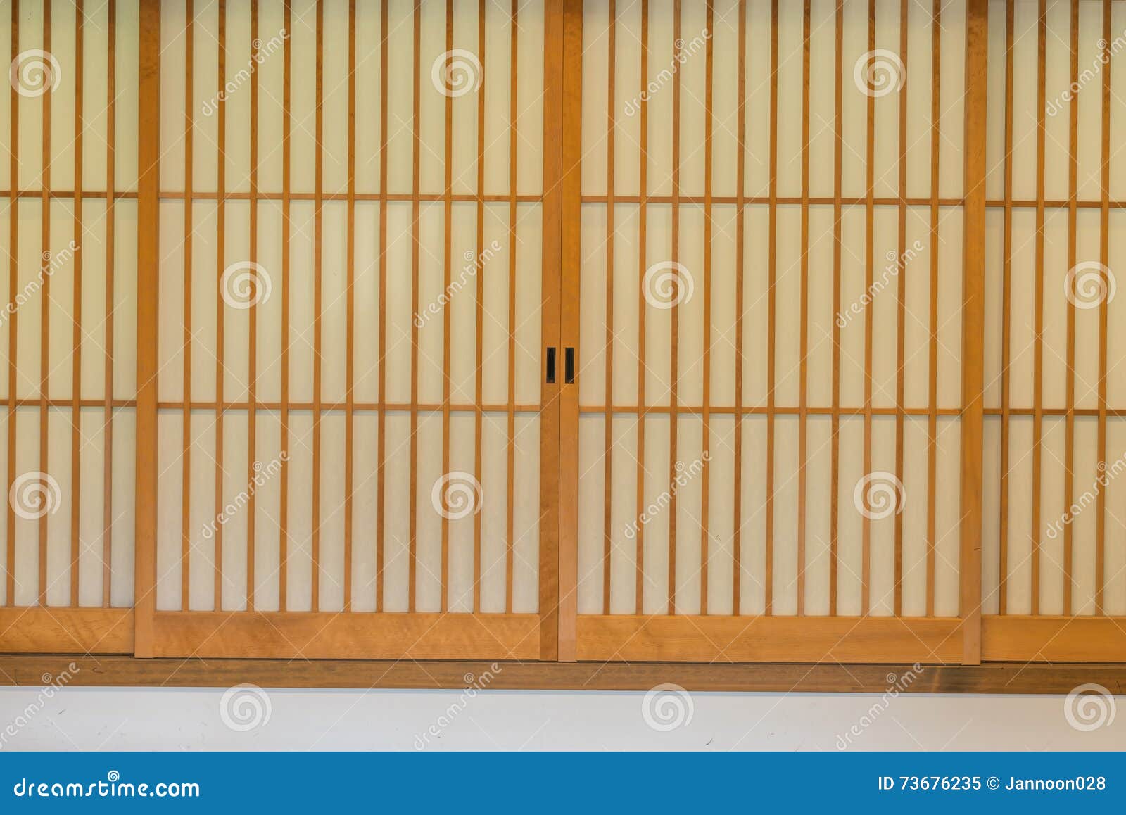 Japanese Sliding Paper Door . Stock Image - Image of antique, garden ...