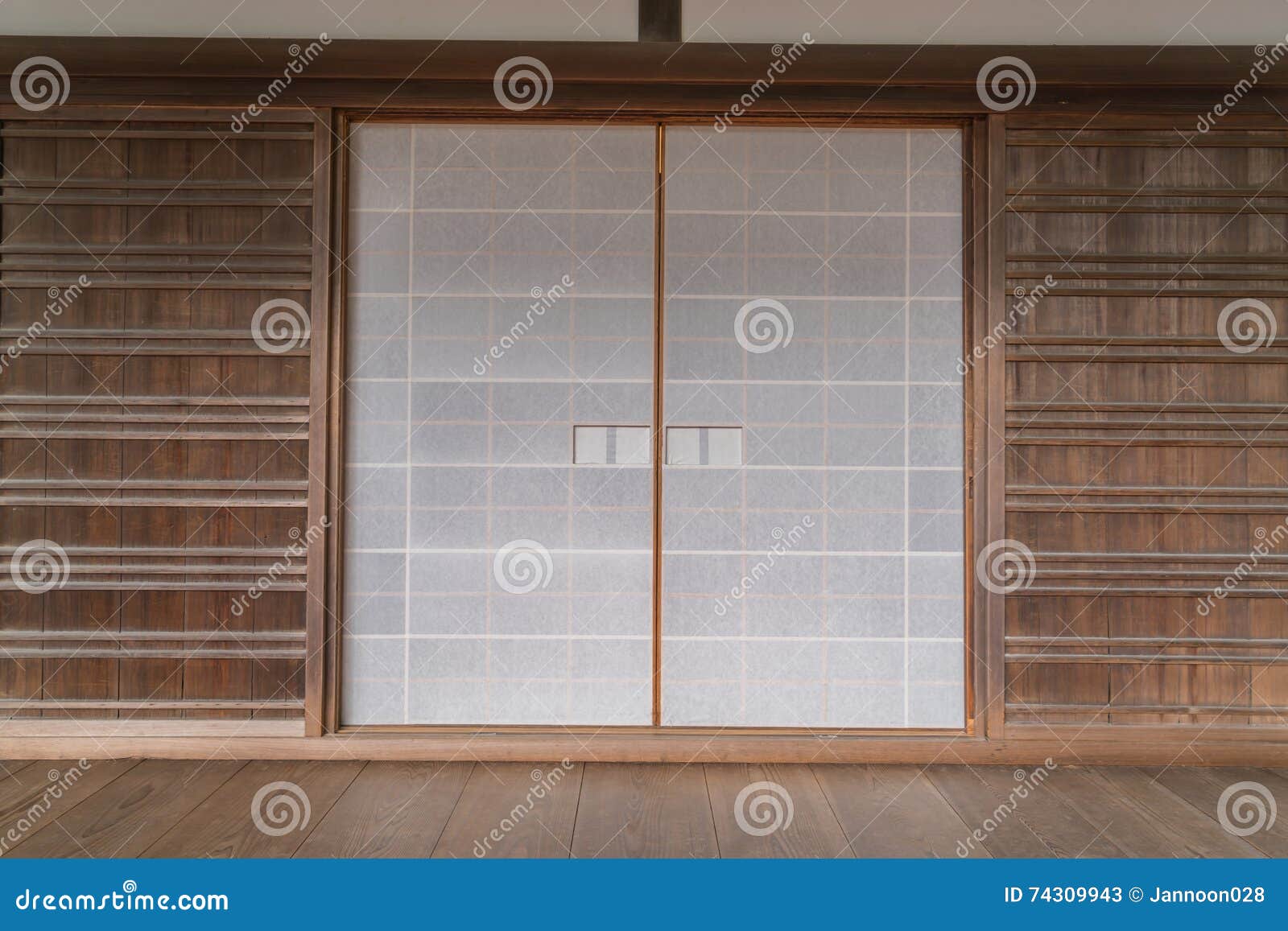 Japanese Sliding Door Royalty-Free Stock Photo | CartoonDealer.com ...