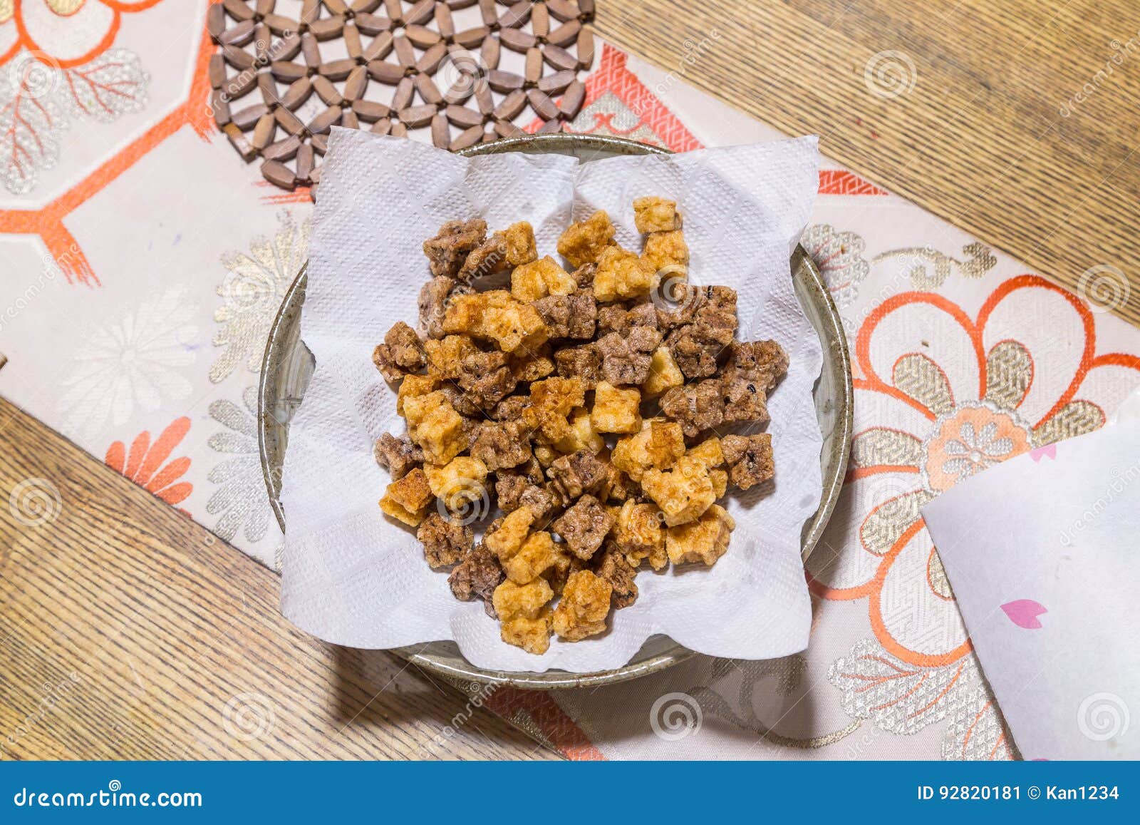 Japanese Snack - Rice Crackers Stock Image - Image of appetizer, food ...