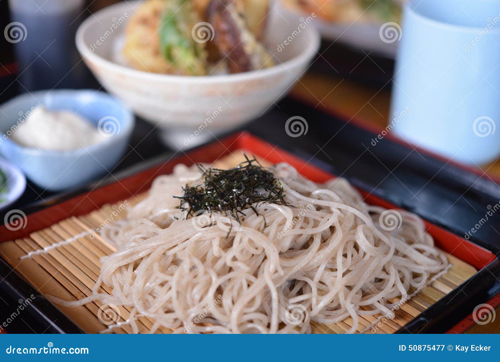 Japanese Soba Noodles stock image. Image of zarusoba - 50875477