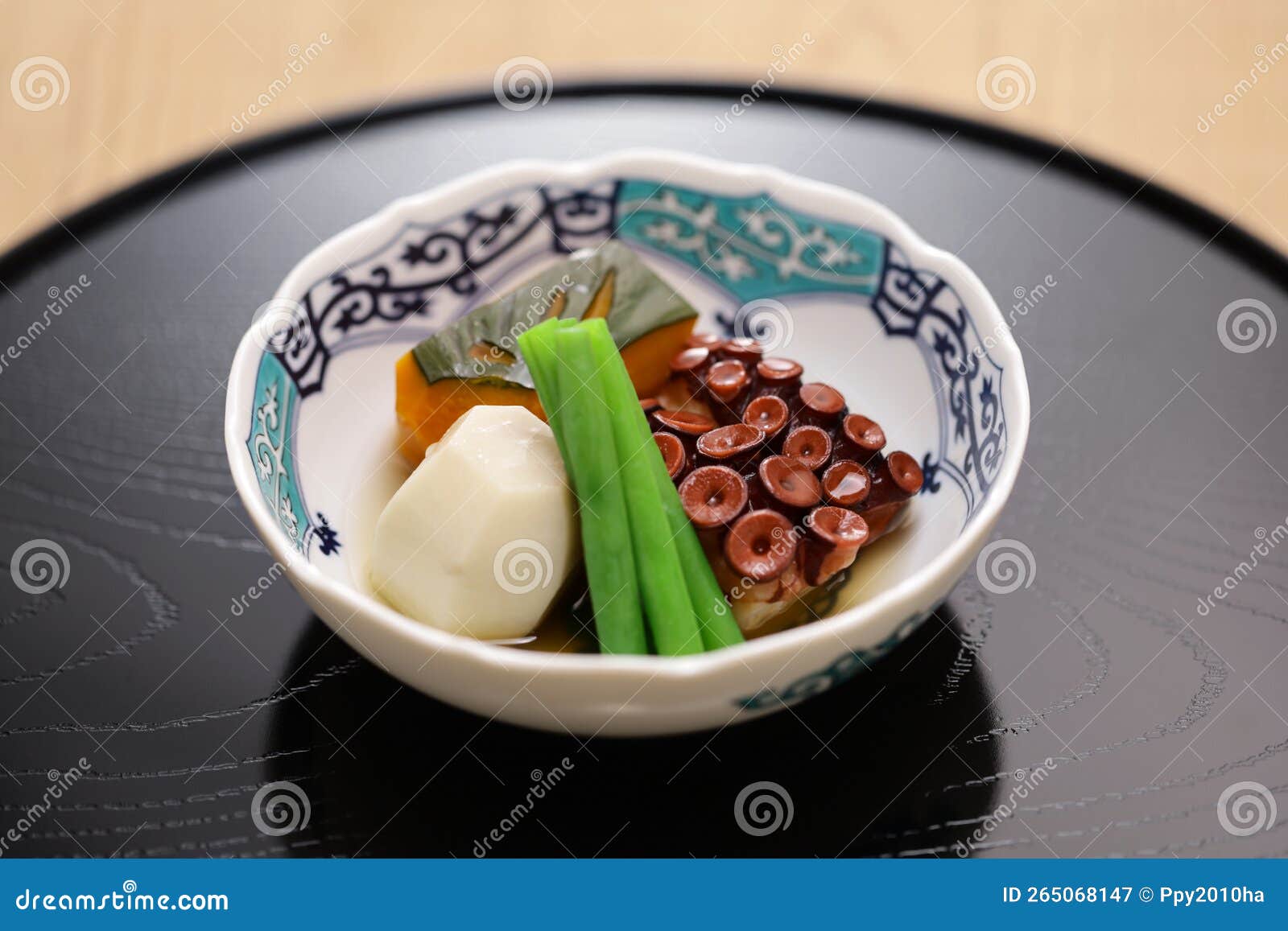 Japanese Soft Boiled Octopus Stock Image - Image of green, tako: 265068147