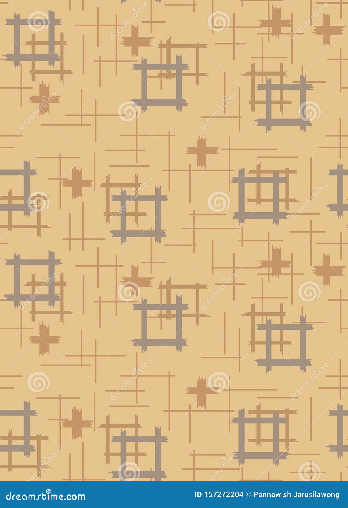 Japanese Square Cross Seamless Pattern Stock Vector - Illustration of ...