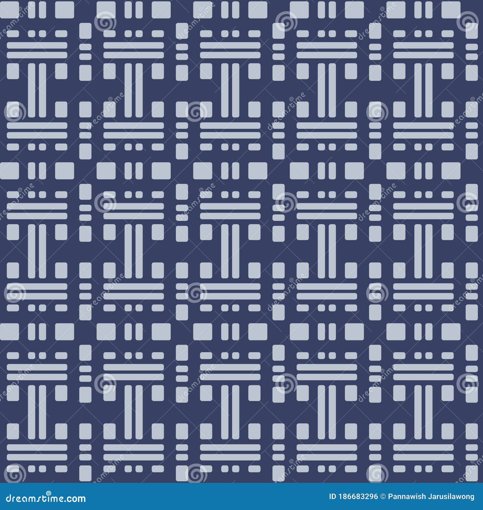 Japanese Square Mosaic Vector Seamless Pattern Stock Vector ...